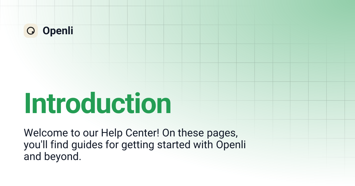 Introduction | Openli